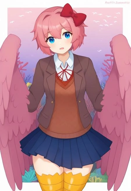 Sayori - Doki Doki Literature Club - V1 :: Pony LoRA :: Tungsten