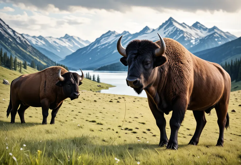 Bison :: AI Art by jmullins33 :: Tungsten