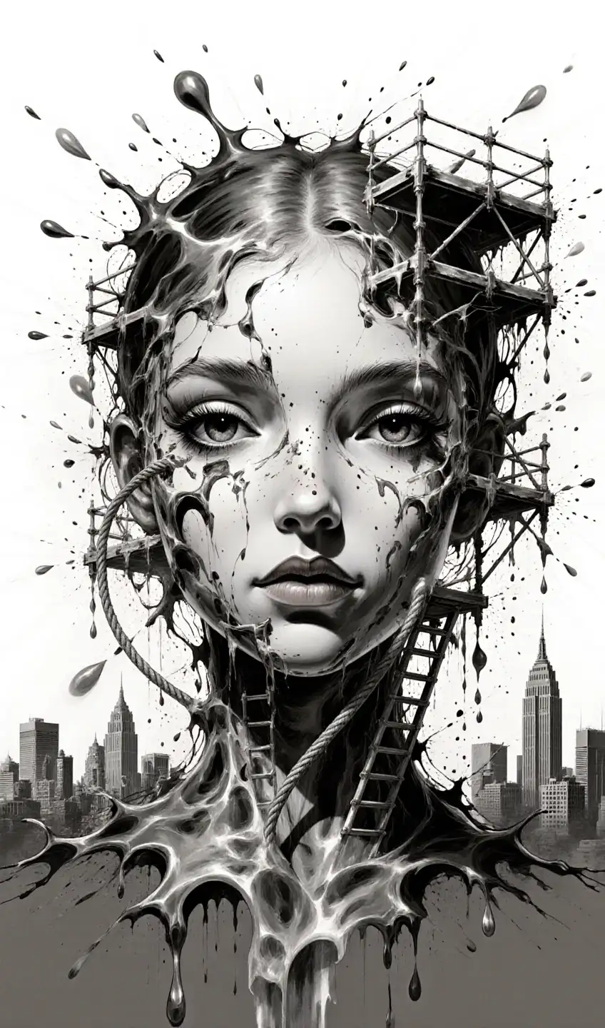 Surreal Head :: AI Art by Sam-C. :: Tungsten