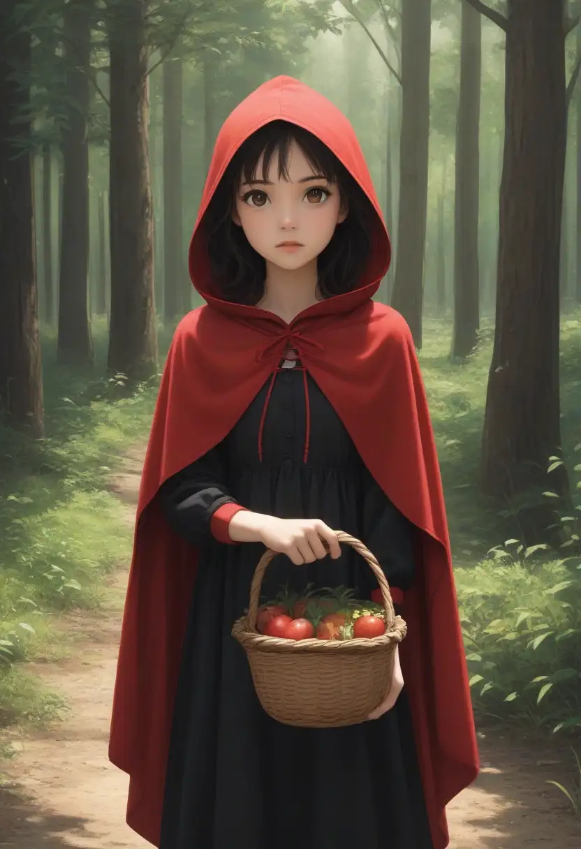 Little Red Riding Hood :: AI Art by Agent-Eighteen :: Tungsten